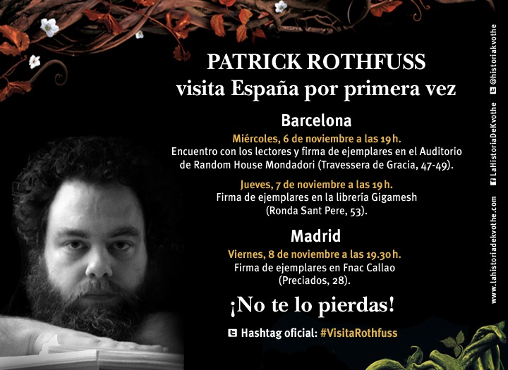 Sorteo: Pregunta a Patrick Rothfuss y ejemplar de sus novelas