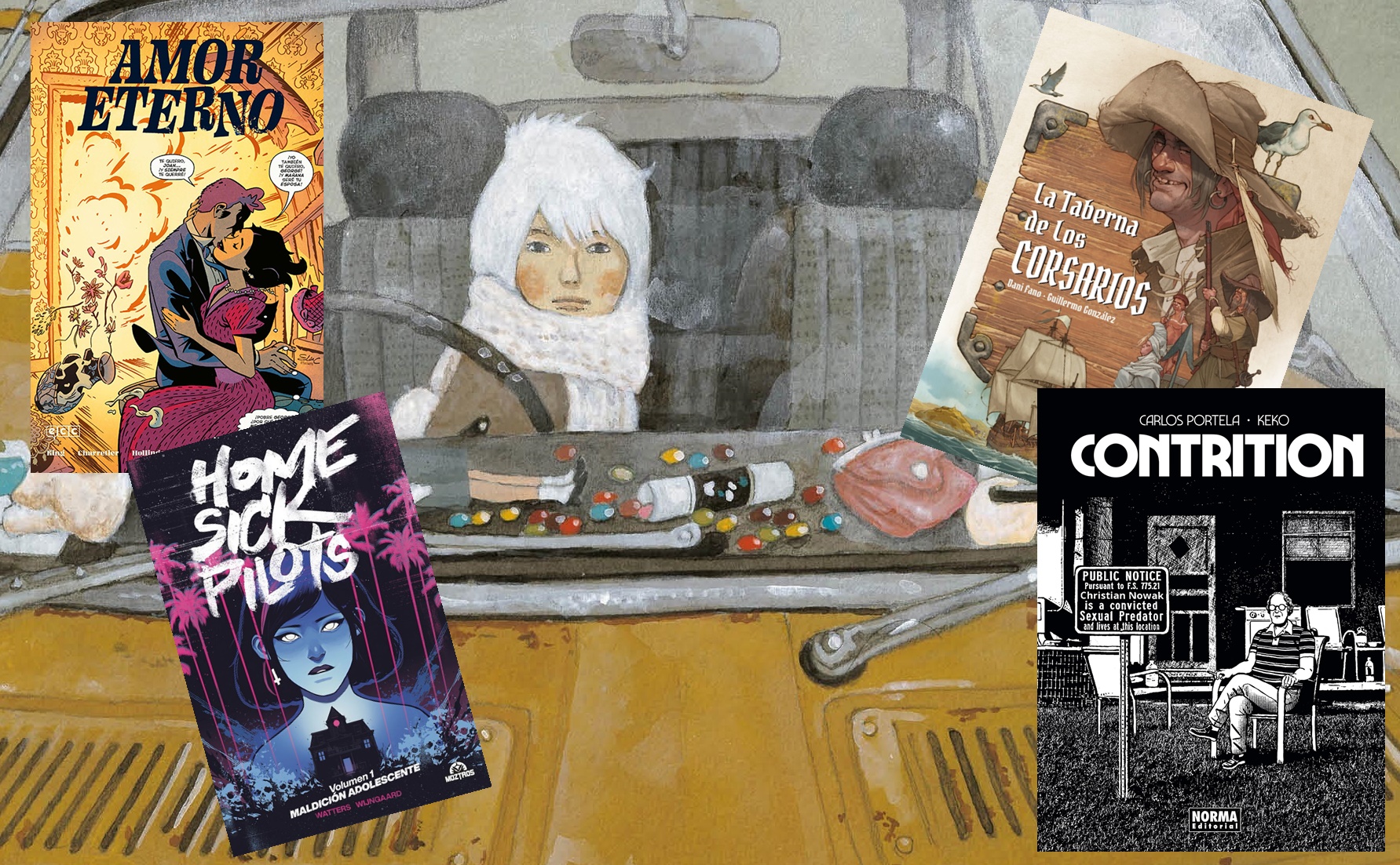 HF 13x27 Cómics: Contrition, Amor Eterno, Sunny, Home Sick Pilots…