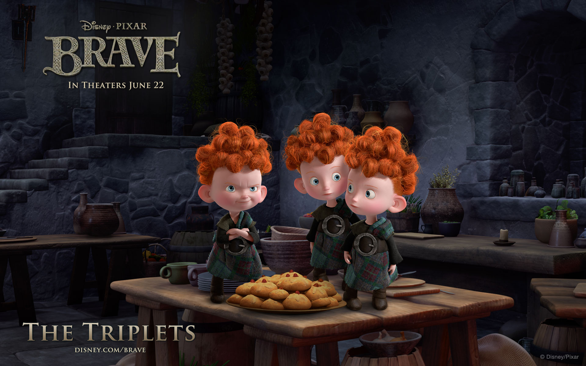 Nuevo tráiler de "Brave". Merida nos presenta a sus hermanitos.